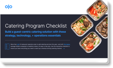 Catering Program Checklist